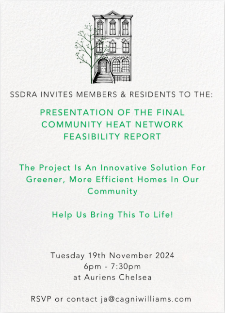 Presentation of the Community Heat Network Feasibility Report – SSDRA
